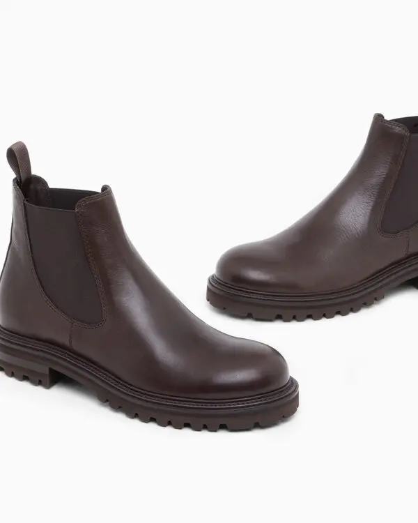 Giorgio Armani Boots In Nappa Leather And Rubber