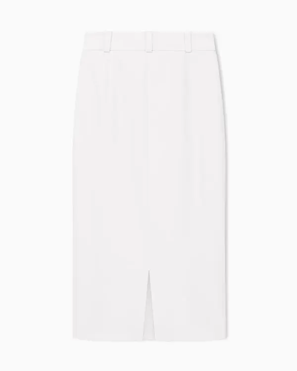 Giorgio Armani Unlined Slim Sheath Dress In Silk Cady With Slit