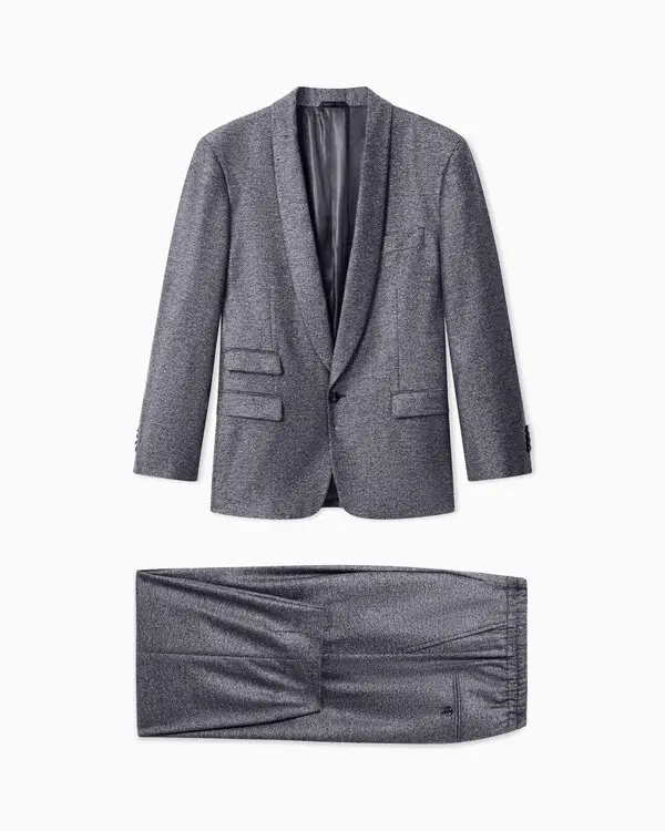 Giorgio Armani Oversized Suit Heritage In Cashmere And Silk Jacquard