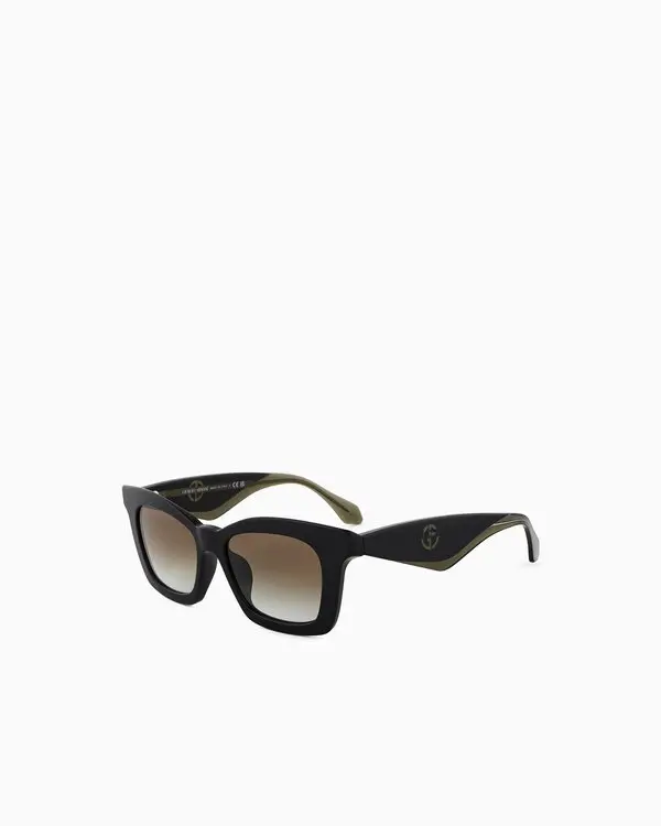 Giorgio Armani Butterfly-shaped Sunglasses - Black