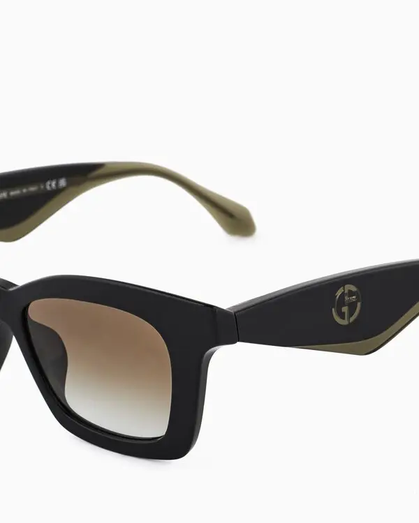 Giorgio Armani Butterfly-shaped Sunglasses - Black