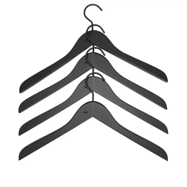 HAY Smooth Slim Coat Hanger Set Of 4