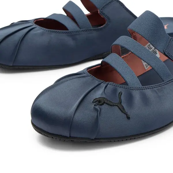 PUMA Speedcat Satin Mule Sneaker - Blue Gray/black