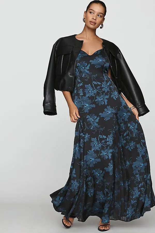 HUTCH Neamy Floral Print Maxi Dress