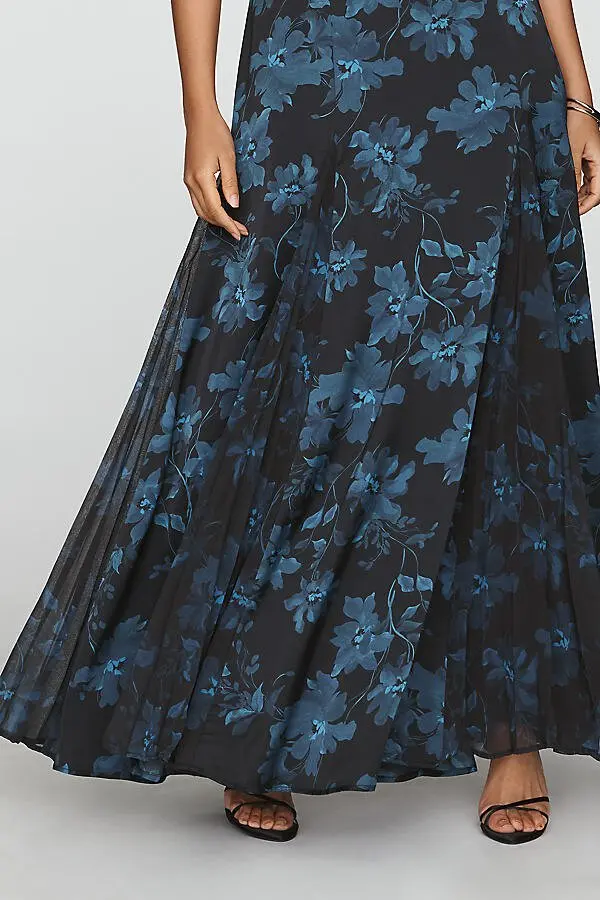 HUTCH Neamy Floral Print Maxi Dress