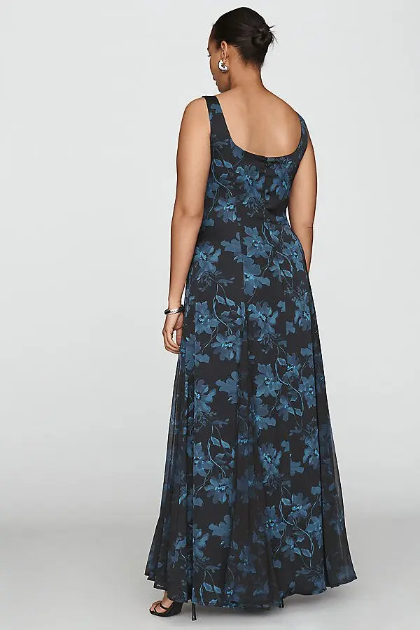 HUTCH Neamy Floral Print Maxi Dress