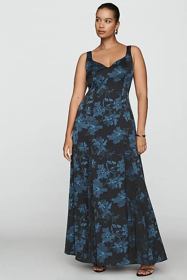 HUTCH Neamy Floral Print Maxi Dress