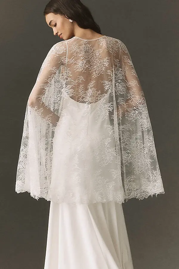 Watters Winnie Cape Floral Lace