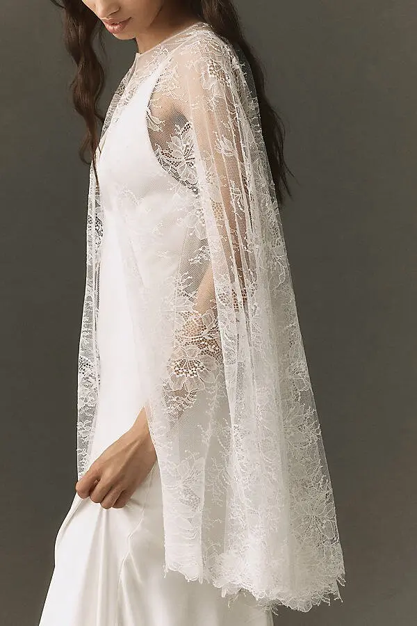 Watters Winnie Cape Floral Lace