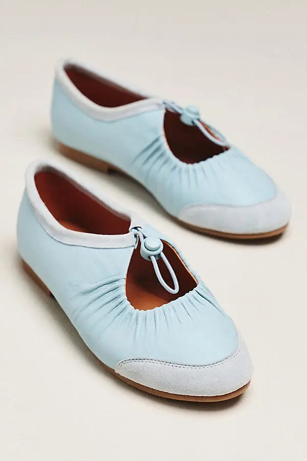 Intentionally Blank La Jolla Mary Jane Ballet Flats - Sky