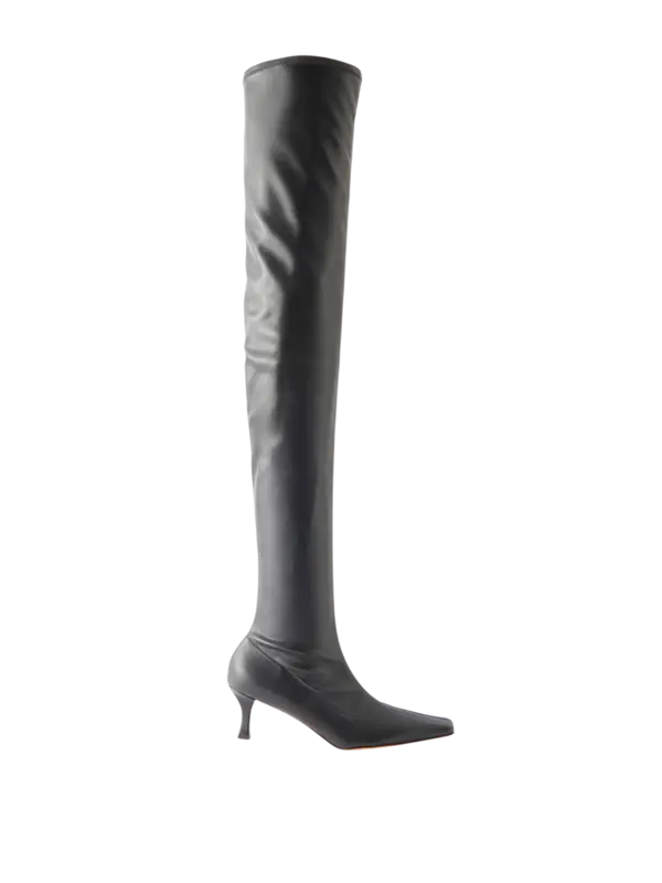 Proenza Schouler Trap 60 Stretch Over-the-knee Boots - Black