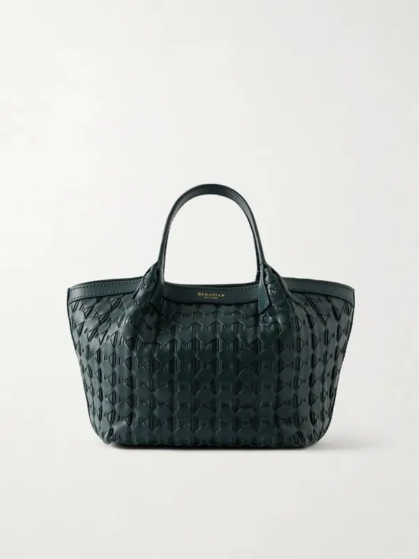 SERAPIAN Secret Mosaico Leather Tote