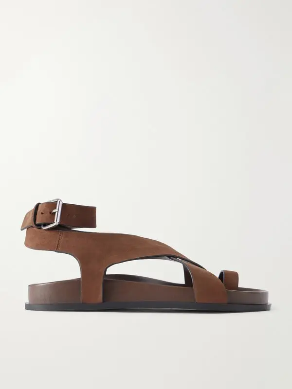 A.emery Jalen Suede Sandals - Brown
