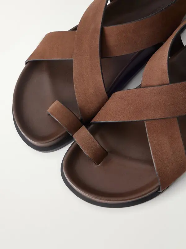 A.emery Jalen Suede Sandals - Brown