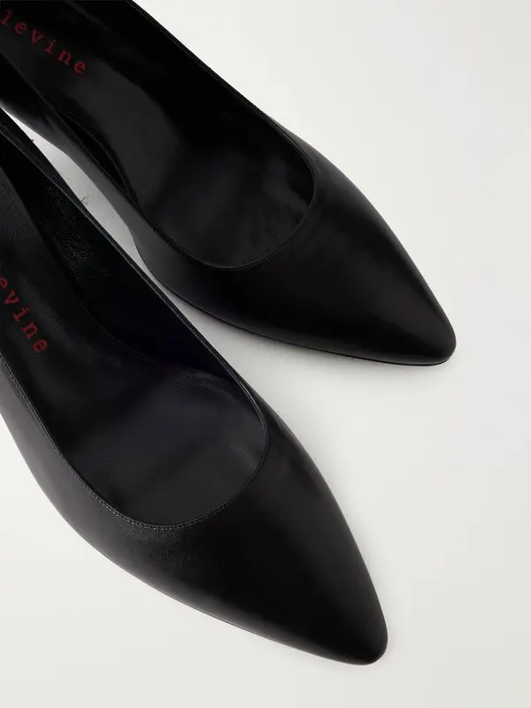 HERBERT LEVINE Pump Du Jour 50' Leather Pumps - Black