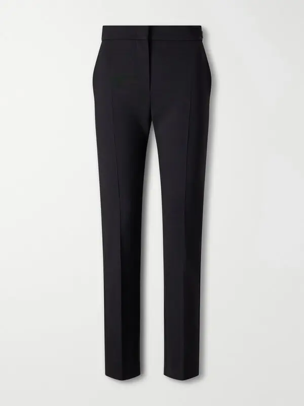 Max Mara Mxmacino" Wool-blend Slim-leg Pants - Black
