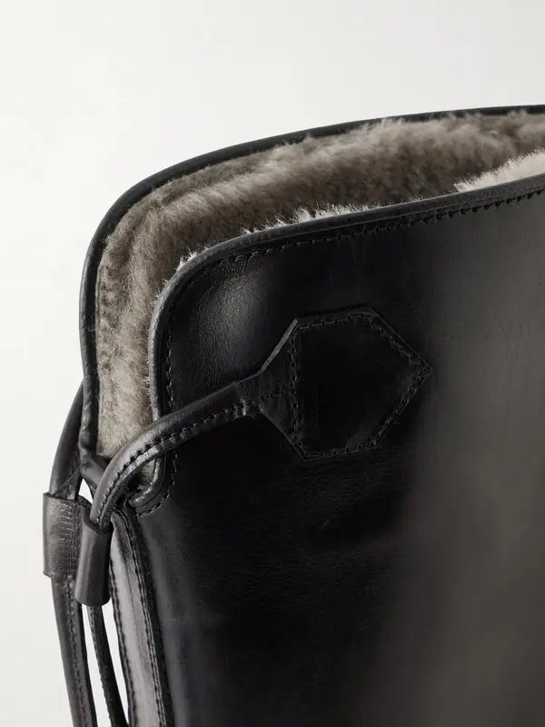 RIER Forest Leather Knee-high Boots With Lug Sole