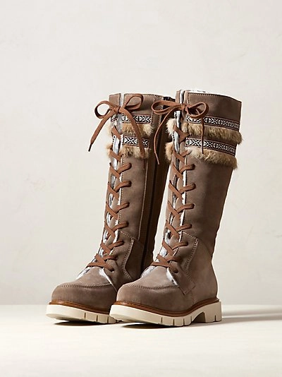 Overland S Rain Water-resistant Shearling-lined Suede Boots