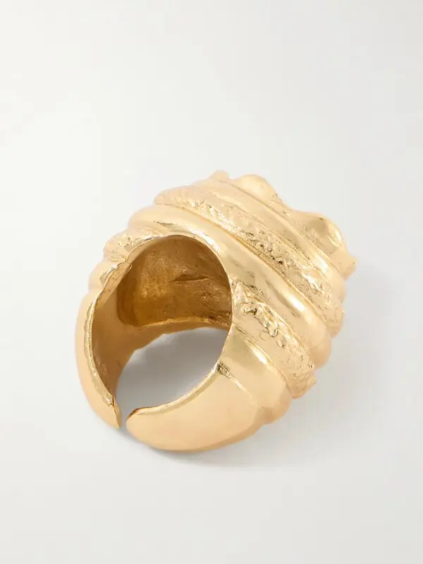 PAOLA SIGHINOLFI 18-karat -plated Pewter And Resin Ring