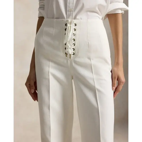 Ralph Lauren Beaton Cotton-wool Lace-up Pant