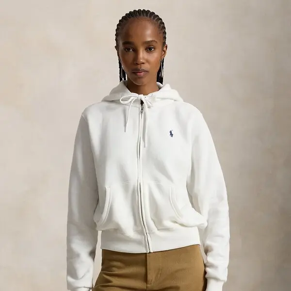 Ralph Lauren Fleece Full-zip Hoodie - White