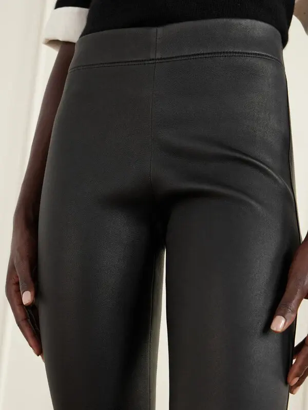 JOSEPH Paneled Stretch-leather Leggings