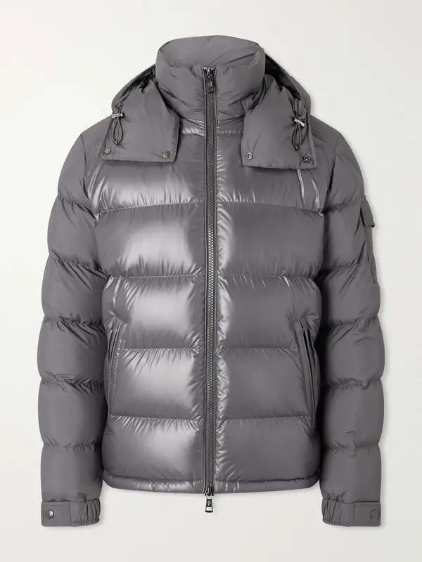 Moncler Maya Quilted Shell Down Jacket - Gray