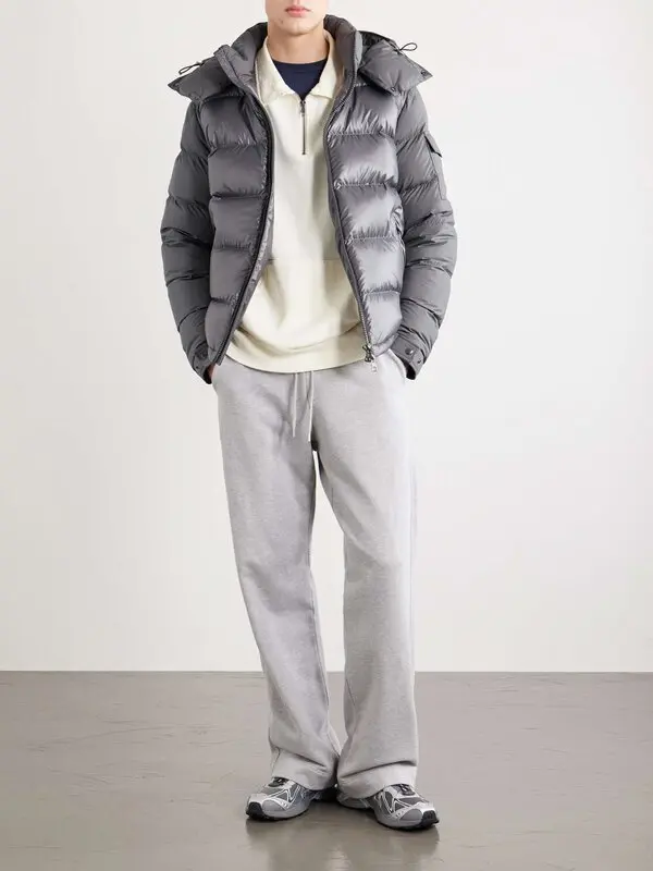 Moncler Maya Quilted Shell Down Jacket - Gray