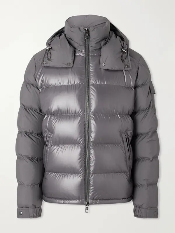 Moncler Maya Quilted Shell Down Jacket - Gray