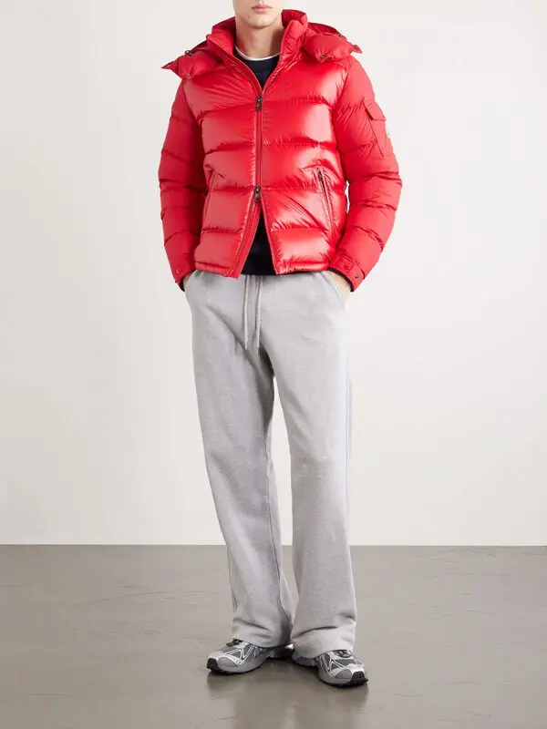 Moncler Maya Quilted Shell Down Jacket - Red