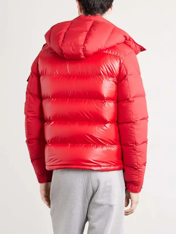 Moncler Maya Quilted Shell Down Jacket - Red