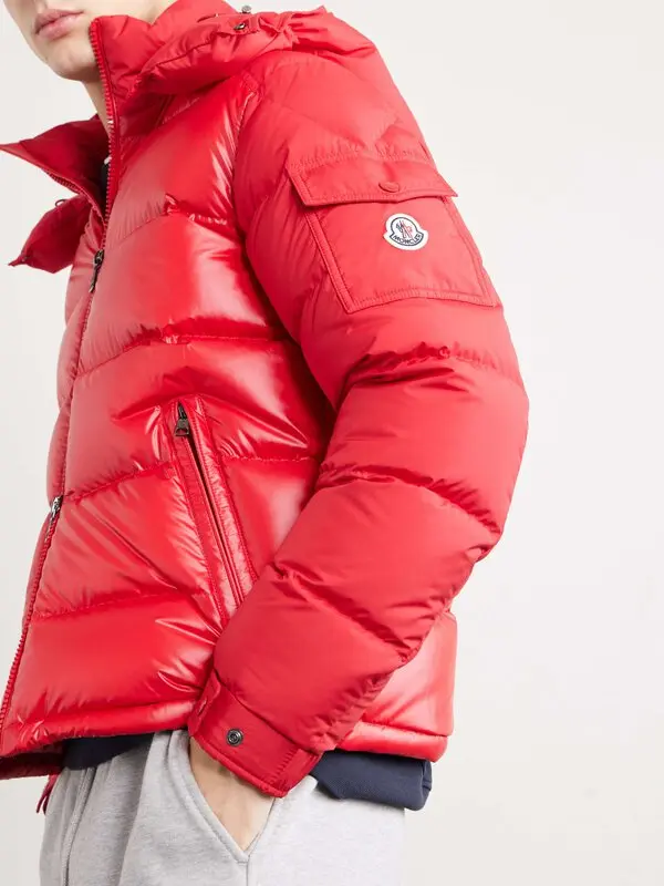Moncler Maya Quilted Shell Down Jacket - Red
