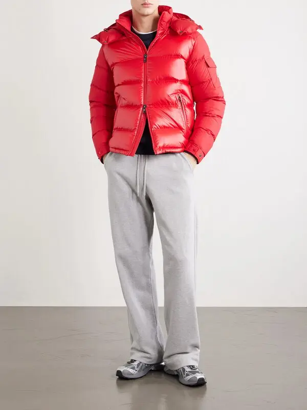 Moncler Maya Quilted Shell Down Jacket - Red