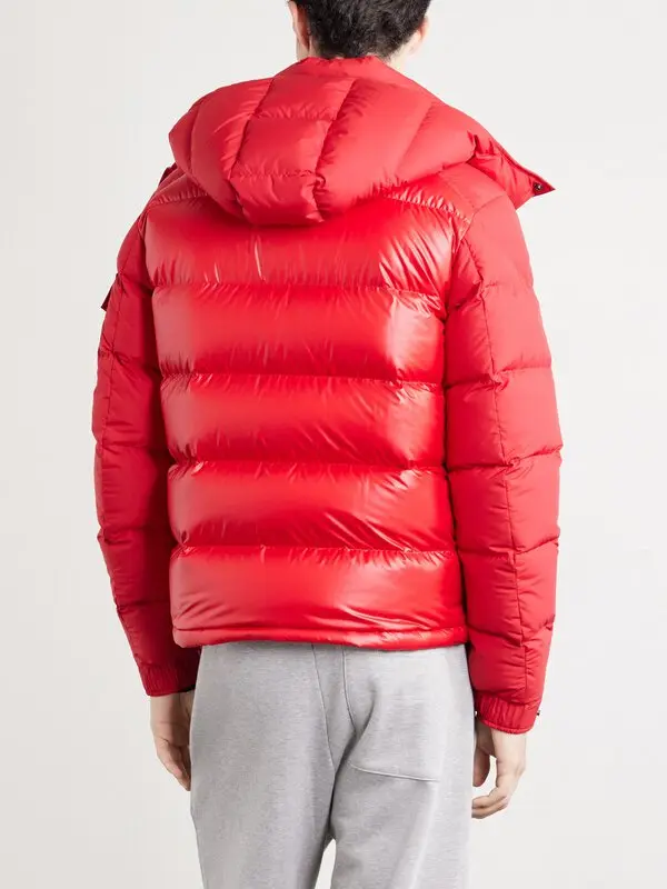 Moncler Maya Quilted Shell Down Jacket - Red