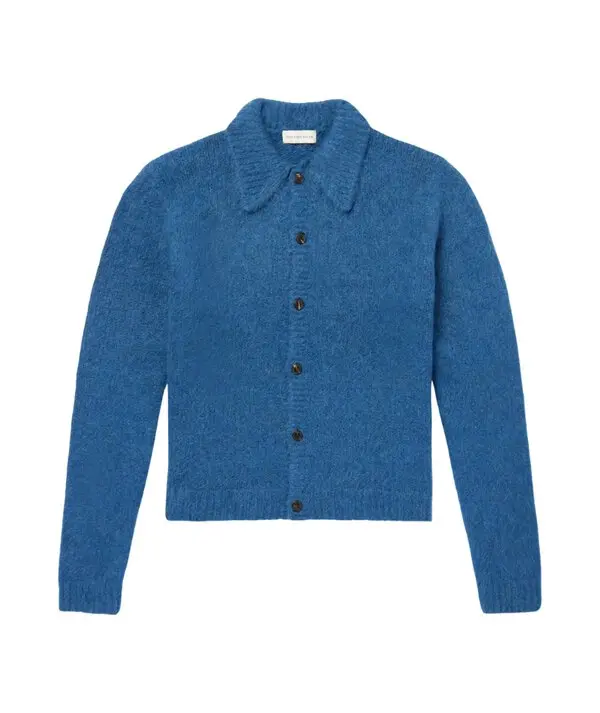 Dries Van Noten Mora Cropped Alpaca-blend Cardigan