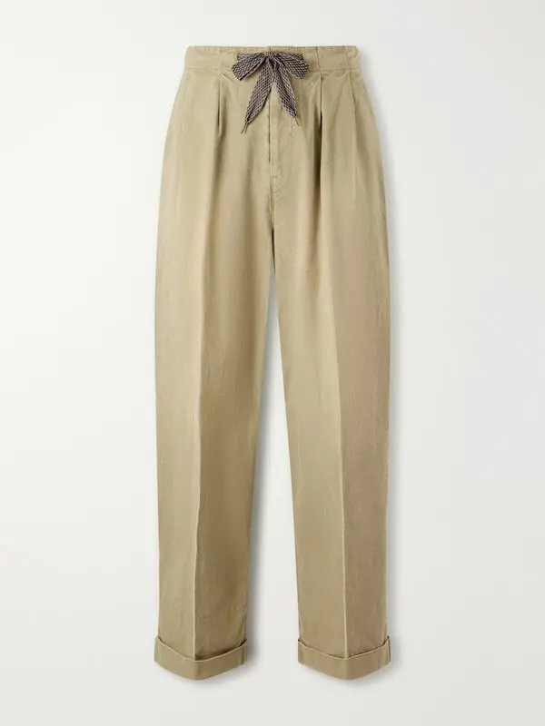 Kapital Easy Straight-leg Cotton-canvas Trousers