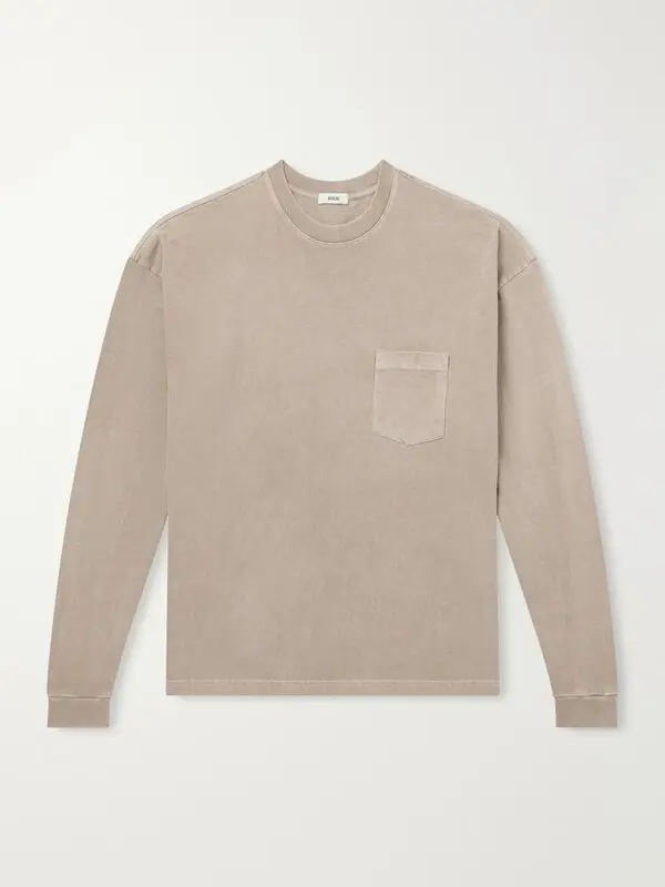AGOLDE Lucan Cotton-jersey T-shirt - Brown