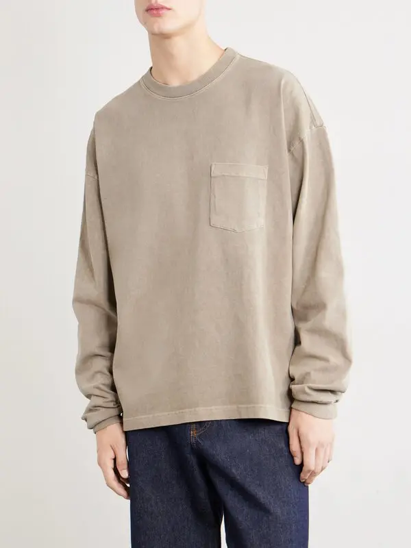 AGOLDE Lucan Cotton-jersey T-shirt - Brown