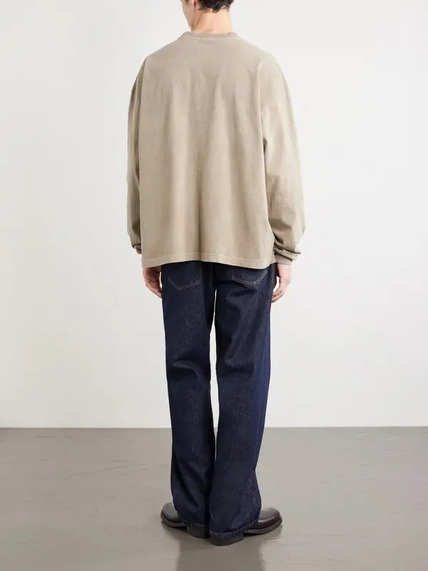 AGOLDE Lucan Cotton-jersey T-shirt - Brown