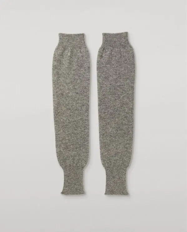 Johnstons Of Elgin Brushed Cashmere-silk Legwarmers
