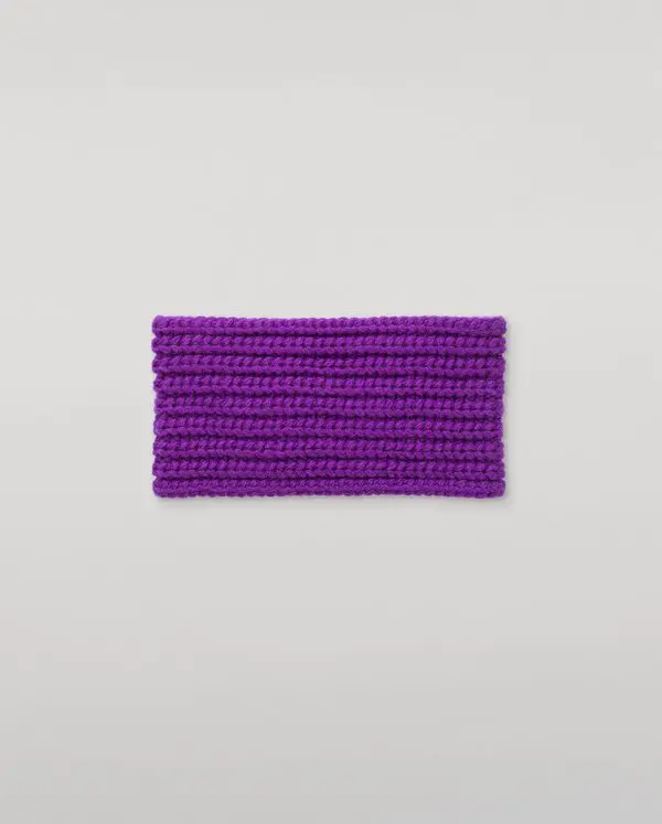 Johnstons Of Elgin Whittle Cashmere Headband - Purple