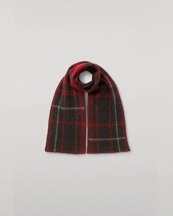 Johnstons Of Elgin Baird Brushed Cashmere-silk Scarf - Red