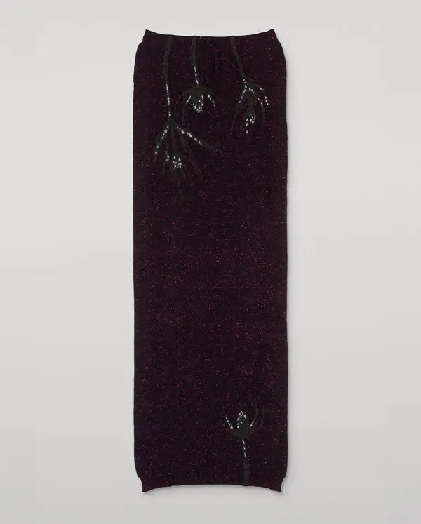 Johnstons Of Elgin Wild Thistle Intarsia Cashmere Wrap