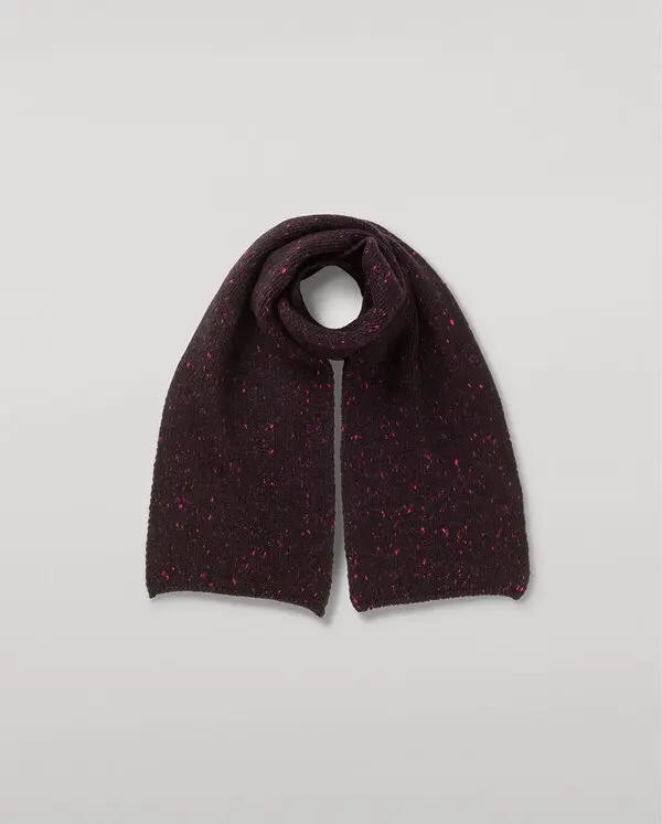 Johnstons Of Elgin Tiree Donegal Cashmere Scarf - Purple