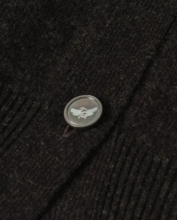 Johnstons Of Elgin Cashmere Cardigan With Wild Thistle Intarsia