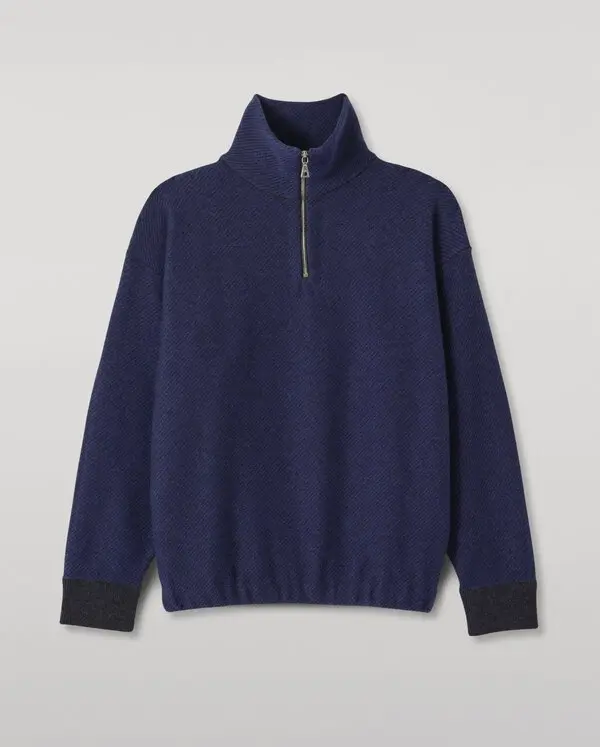 Johnstons Of Elgin Cashmere Half-zip Pullover