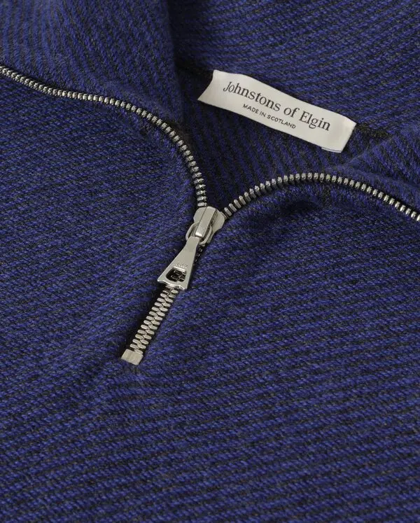 Johnstons Of Elgin Cashmere Half-zip Pullover