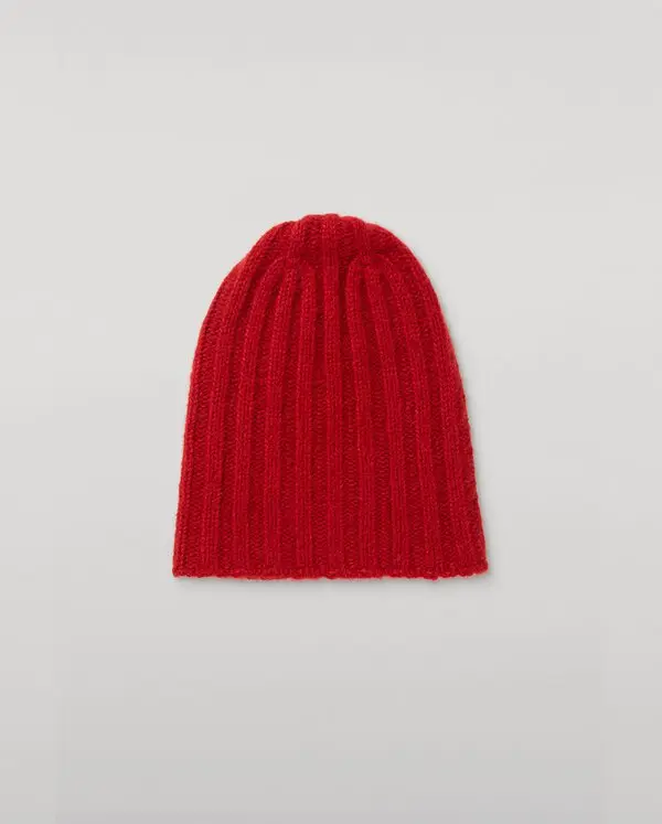 Johnstons Of Elgin Bhaltair Cashmere Silk Beanie - Red