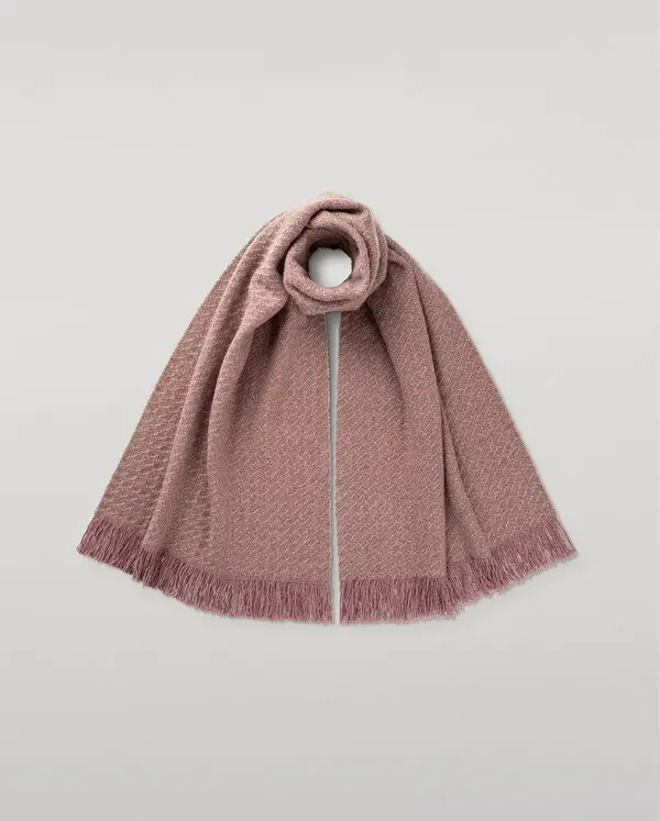 Johnstons Of Elgin Yarrow Light Cashmere Scarf - Pink