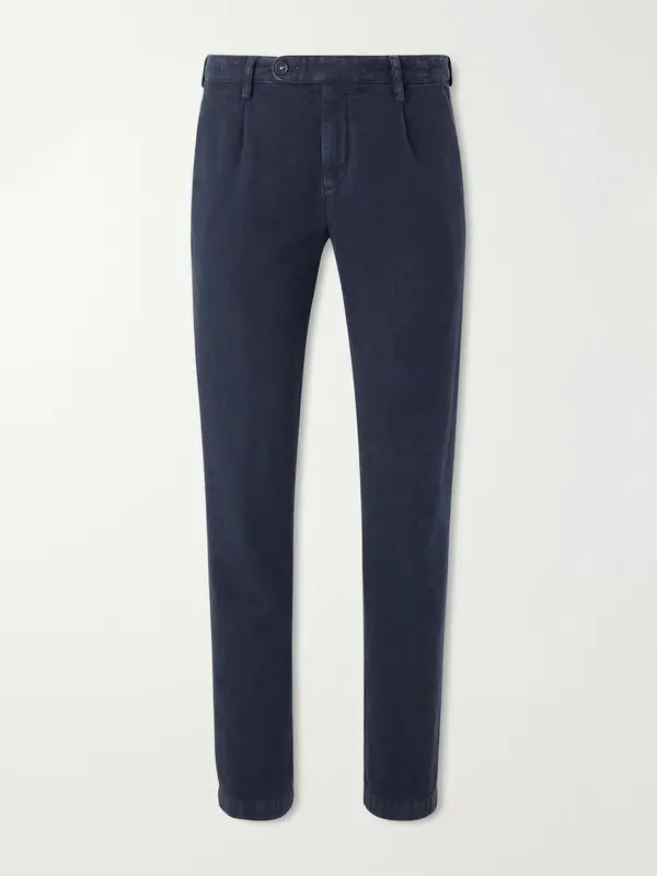 Massimo Alba Ionio2 Straight-leg Cotton Trousers
